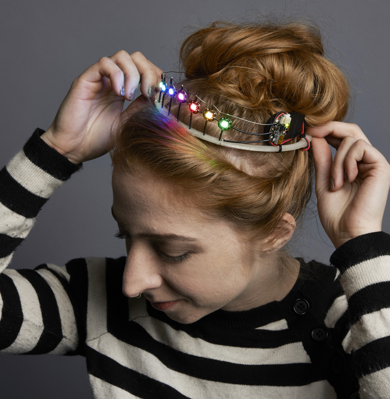 NeoPixel Tiara for Birthday or Prom - Becky Stern