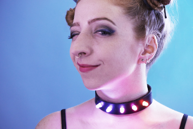 NeoPixel Punk Collar - Becky Stern