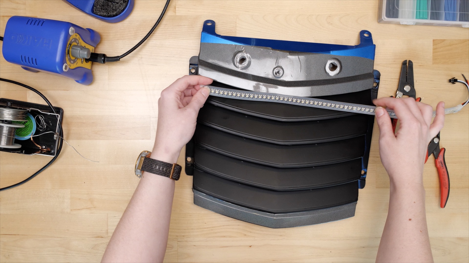 LED Cylon Scooter - 80s Larson Scanner - Becky Stern